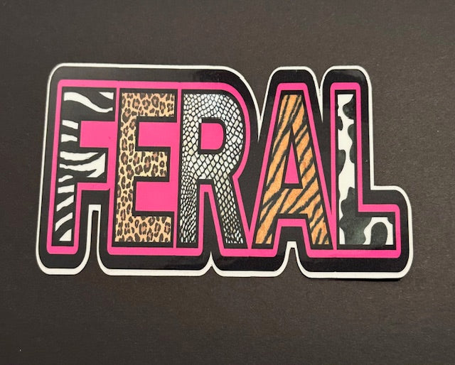 Feral Animal Print 3"x3" inch Vinyl Sticker – Official Graeson Mcgaha ...